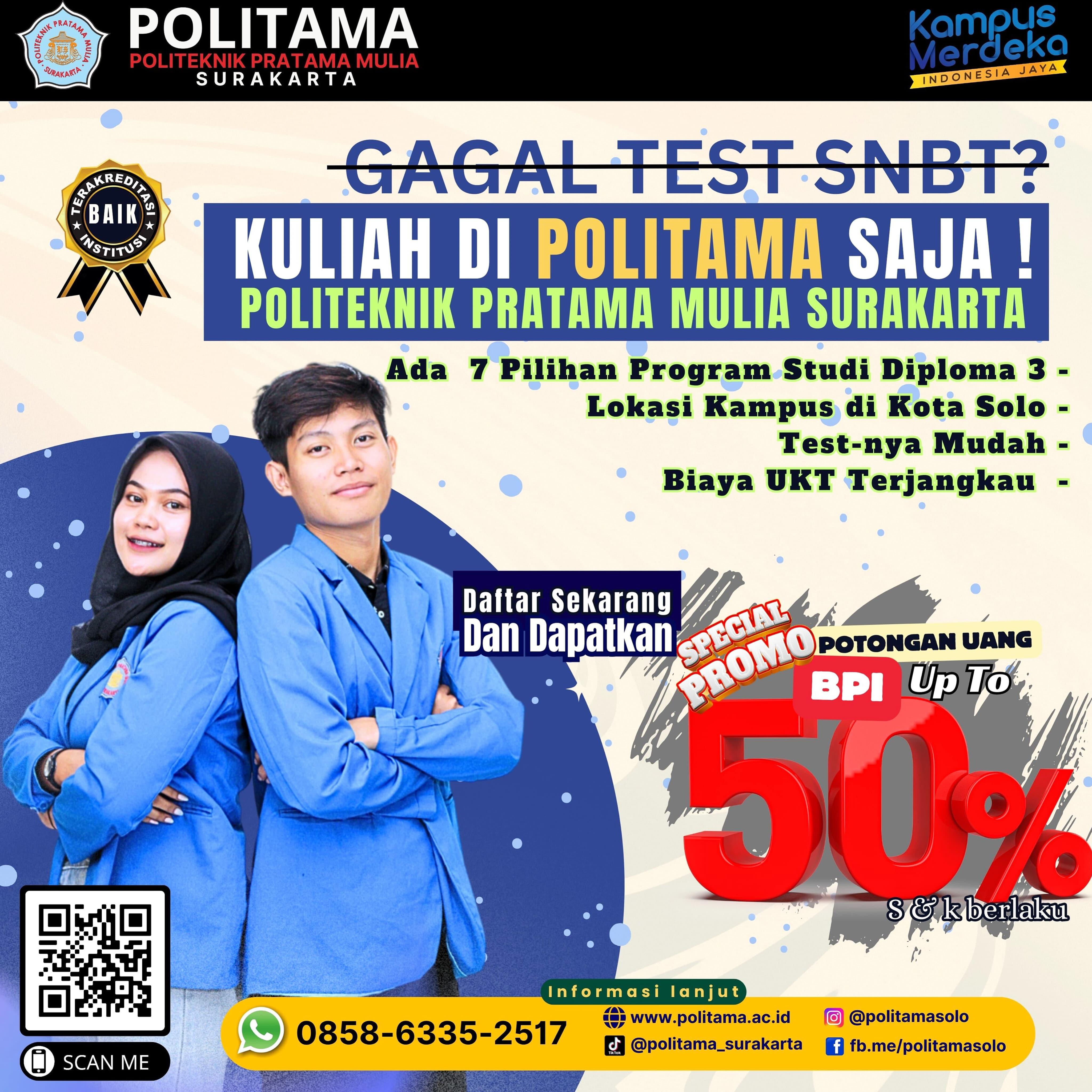 Maukuliah | PENERIMAAN MAHASISWA BARU POLITEKNIK SWASTA INDONESIA