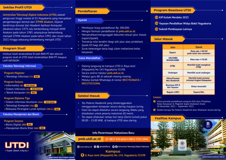 Maukuliah | Universitas Teknologi Digital Indonesia